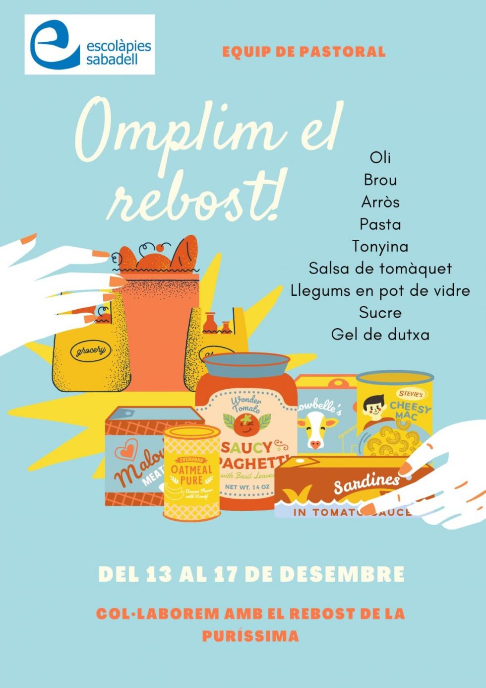 ¡Llenamos el Rebost! - Col·legi Escolàpies Sabadell